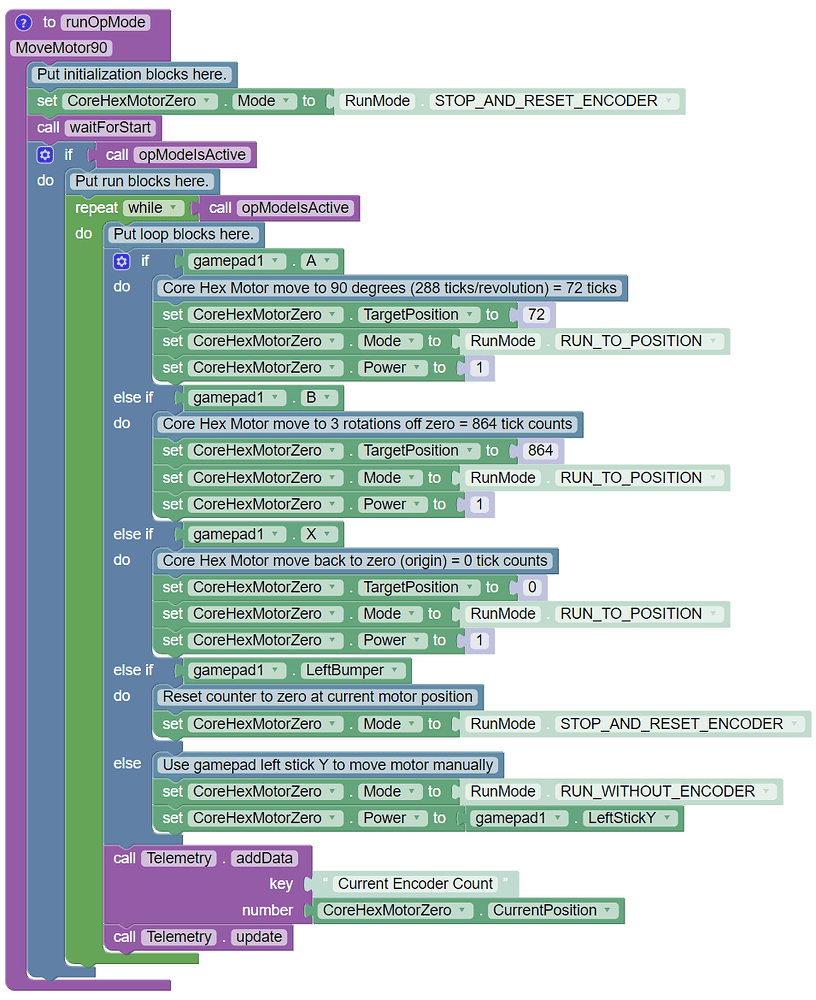 How do I use the blocks's encoder features? - Software - FIRST Tech Challenge Community