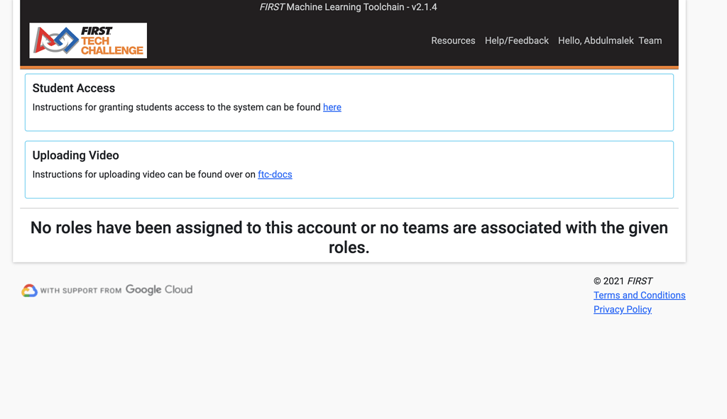 No roles have been assigned! - Software - FIRST Tech Challenge Community